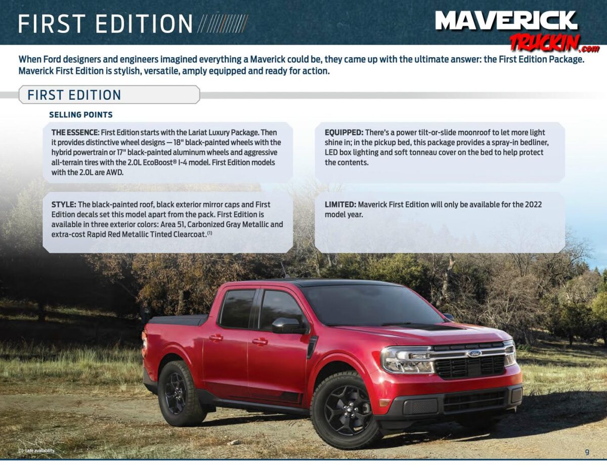 2022 Ford Maverick Packaging Guide – Maverick Truckin